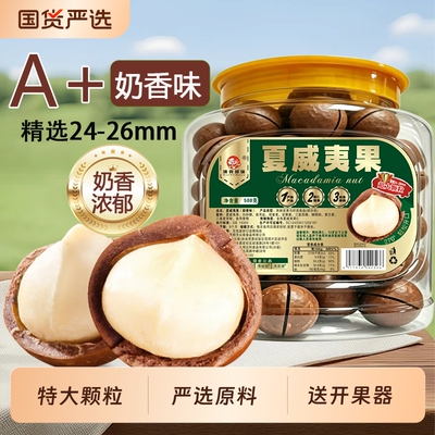 夏威夷果508g罐装大开口奶香味