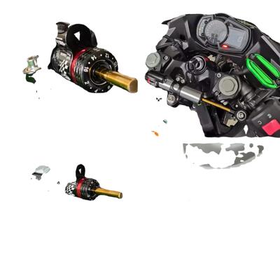 适用CBR600RR F4I 05-06年阻尼器改装钛尺方向杆前减震钛尺码配件