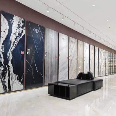 1000X000X9mm沃顿岩板电视沙发背景墙酒店别墅客厅轻奢连纹大板