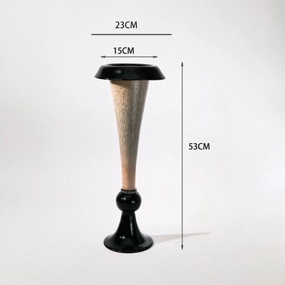 玺园中古花瓶现代轻n奢玻璃花器样板间售楼处酒店家居花艺吊鸟摆