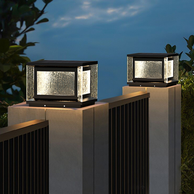 太阳能户外防水柱头灯别墅大门柱吸顶灯围墙上花园露台庭院柱头灯