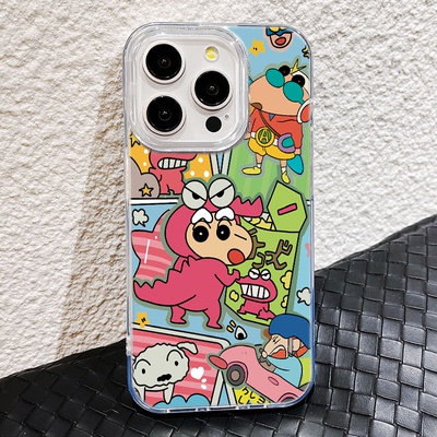 iPhone16手机壳可爱Nova12ULTRA蜡笔小新15plus真我gt7pro硬创意14ProMax苹果13适用y200i羽纱OPPOFINDX8卡通