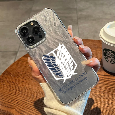 进击的巨人iPhone14Plus适用VIVOs20手机壳苹果16ProMax硬小米15羽纱荣耀GT创意RENO12小众NOVA13自由之翼K80