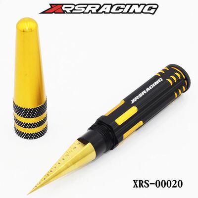 XRSRACING六角黑金款 开孔器 刻度0-14MM 塑料尼龙板PC车壳钻孔器