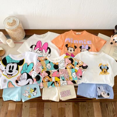 Trendy Brand Baby Girl T-shirt Shorts Set Summer Clothing Ch