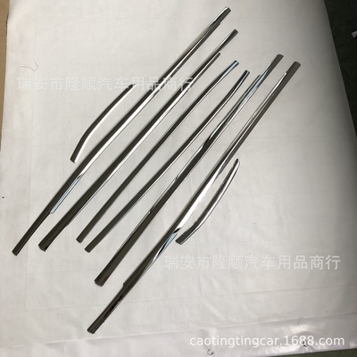 右驾 诺亚NOAH VOXY 80系 不锈钢 中柱车窗装饰亮条 玻璃窗装饰条