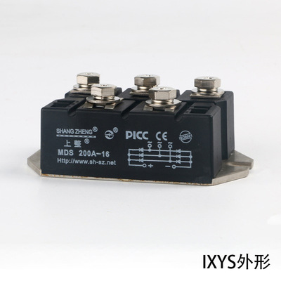 上整200A三相整流桥 MDS 200A-16 SHANGZHENG整流器MDS200A 1600V