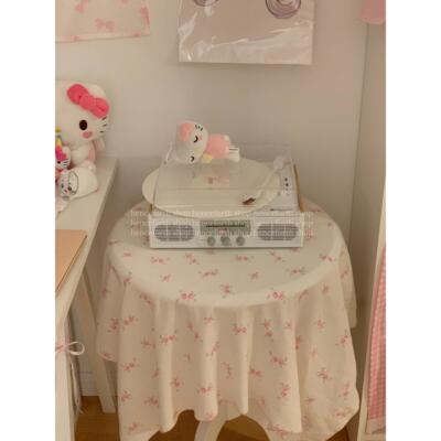 henceforth玫瑰印花桌布ins纯棉磨毛沙发盖布桌面背景布拍摄野餐