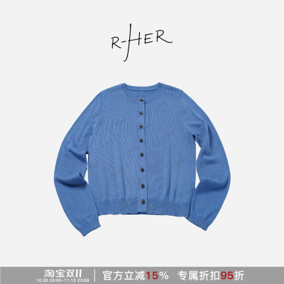 RHERSTUDIO秋冬显瘦针织开衫