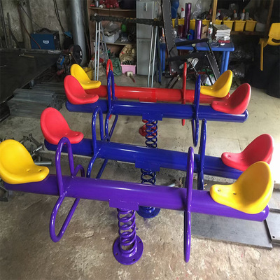 幼儿园小区户外跷跷板双人镀锌管公园多人秋千传声筒游乐设施