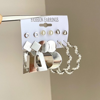 Vintage古着 Court geometry耳饰