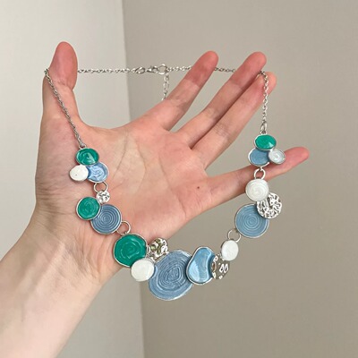 Vintage古着 Blue Tide Fragment项链