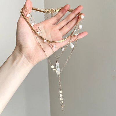 Vintage古着 Pure raw stone项链