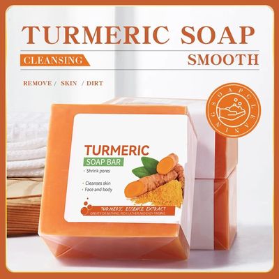 Hand Made Turmeric Soap Body Cleaning Lightening Dark Undera