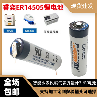 RAMWAY睿奕ER14505电池智能水表3.6V智能温湿度监控人员定位RFID