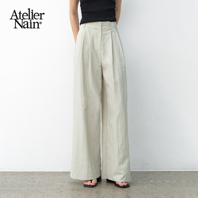 【允仔同款】Atelier Nain2025年夏季新款休闲裤韩版薄款阔腿裤女