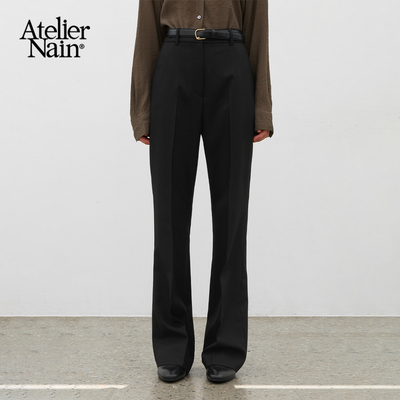 Atelier Nain2025年秋冬新款西装裤时尚百搭直筒显瘦长裤正装裤女
