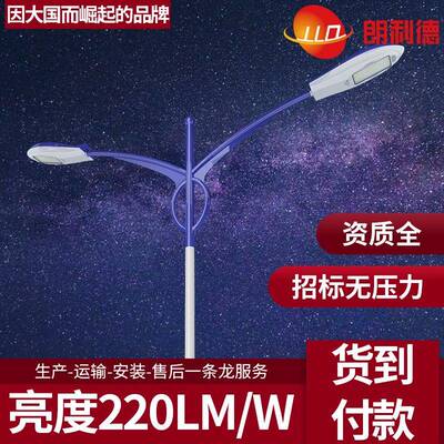 LED户路灯60W10明0W150W200W外道4路照高杆SRJ厂家6米8米10米12米