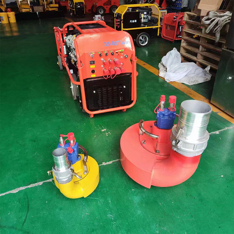 液压动力站渣浆泵潜水泥浆泵 防汛排水抽水泵便携式液压渣浆泵