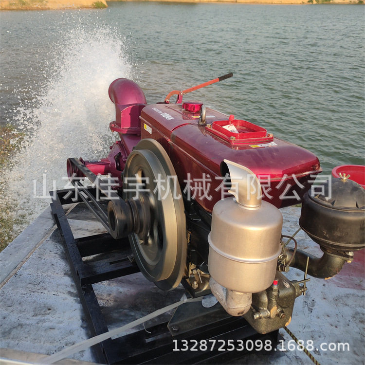 农用3寸柴油机抽水泵 186燃油泵高楼防火防汛抽水机电启动自吸泵