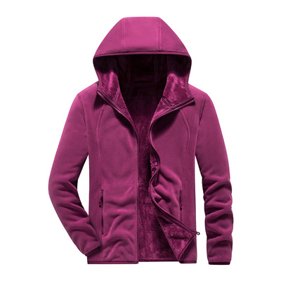 女拉链摇粒绒外套立领珊瑚绒卫衣