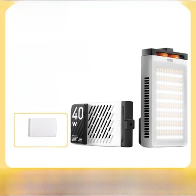 智云M40五倍口袋便携led补光灯手持拍照直播40W可调色温摄影灯