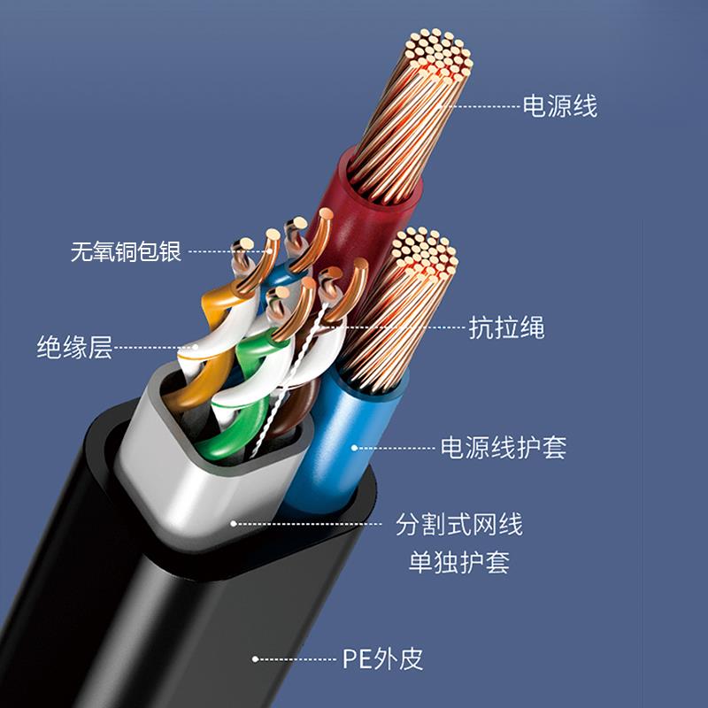 8芯网线双绞线 网络监控摄像机专用线材 300米/箱