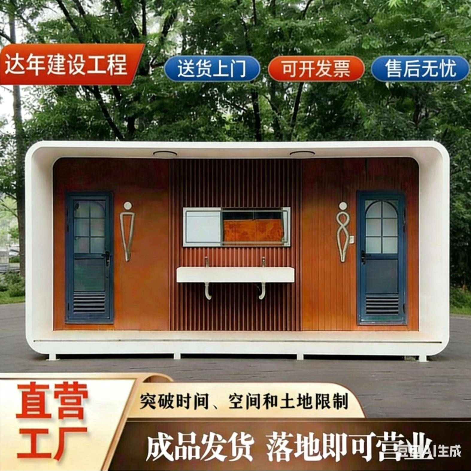 厂家直销户外景区移动厕所卫生间装配式落地式环保公厕成品发货