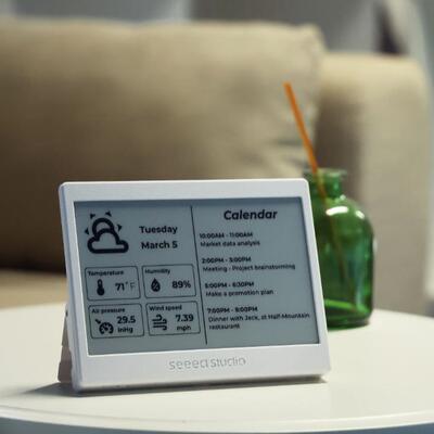 Home Assistant 7.5英寸仪表显示墨水屏ESP32C6智能家居兼容TRMNL