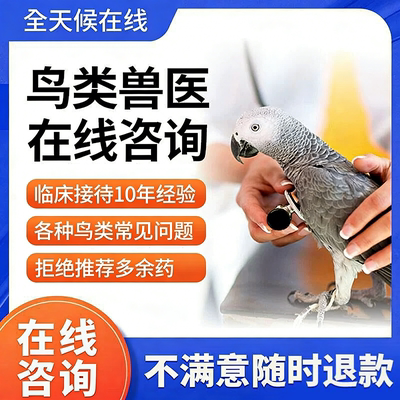 鹦鹉玄凤文鸟牡丹鸟类生病医生问诊专业经验在线咨询治疗指导用药