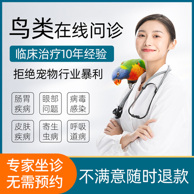 鹦鹉玄凤文鸟牡丹鸟类生病医生问诊专业经验在线咨询治疗指导用药