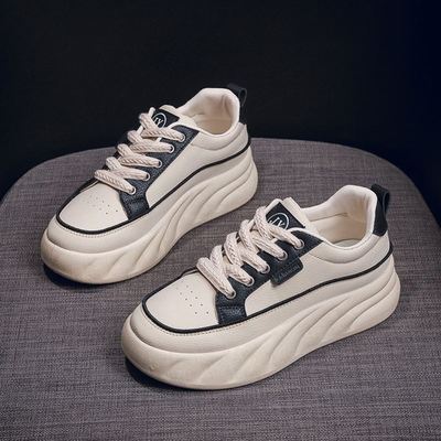 2024秋季小白鞋新款韩版ins女学生厚底增高运动板鞋休闲鞋HB1393