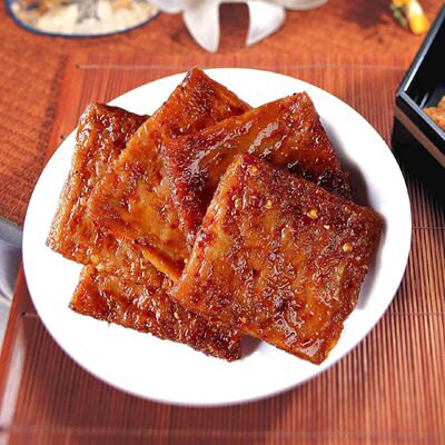 【5142人收藏】5斤装麻辣豆干零食豆块风味豆制品休闲追剧小吃手