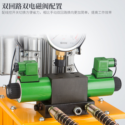 索力液压工具 ZCB-700AB(电磁阀)油压电动泵 双回路 高压油泵包邮