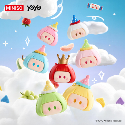 MINISO名创优品YOYO喷洒祝福系列盲盒挂件香氛喷雾右右酱生日礼物