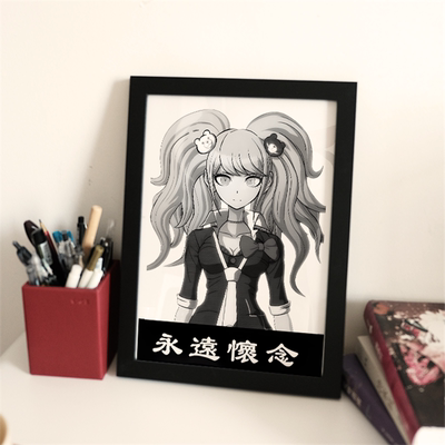 弹丸论破江之岛盾子人物周边相框定制二次元动漫桌面摆台生日礼物