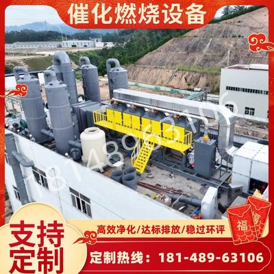 催化燃烧设备pp喷淋塔废气处理设备碳钢不锈O钢脱硫除尘酸雾洗涤