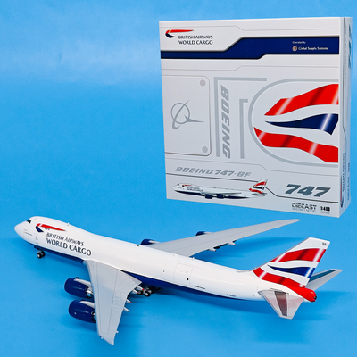 1:400英国航空B747-8F客机G-GSSF飞机模型合金仿真金属摆件JC