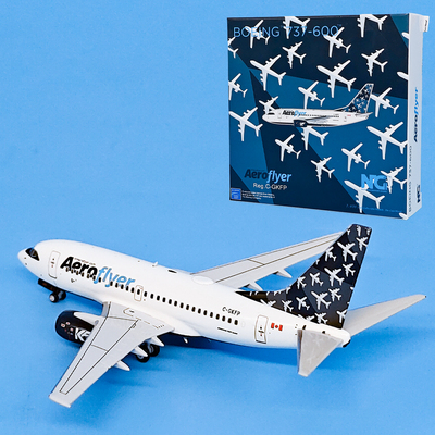 1:400 AeroflyerB737-600客机C-GKFP合金飞机模型摆件NG76008