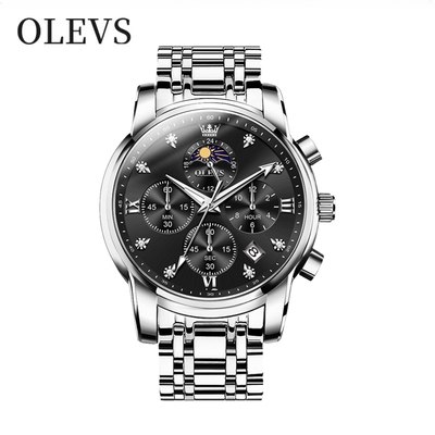 男士手表男款机械表钢带防水腕表