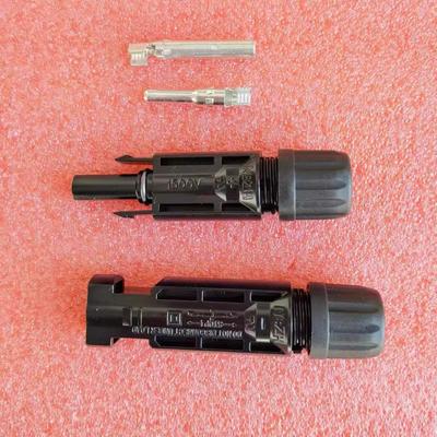 适配光伏板隆基mc4接头 通威mc4插头1500V光伏连接器mc4公母头