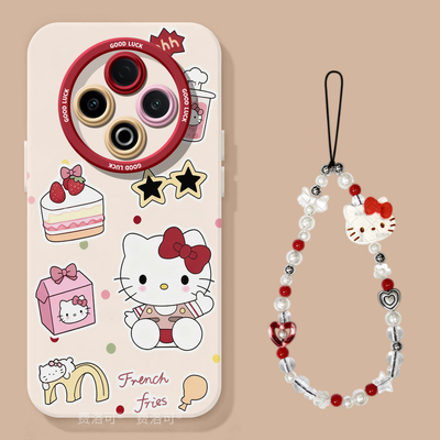 卡通牛仔凯蒂适用vivoy300pro+手机壳新款vivox200pro保护套x200s系列x100i液态全包pro镜头防摔女90好看y500