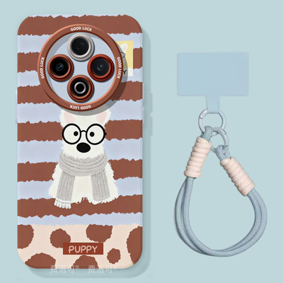 卡通西高地狗适用vivoy300pro+手机壳新款vivox200pro保护套x200s系列x100i液态全包pro镜头防摔女90好看y500