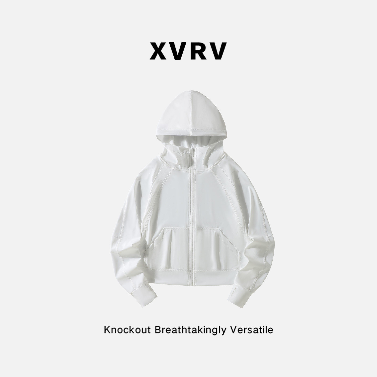 XVRV连帽防晒衣女2026夏季新款原纱冰丝宽松户外休闲百搭运动外套