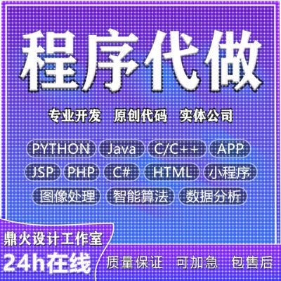 计算机python代编程java代码编写c/c++程序代做php接单c#开发安卓