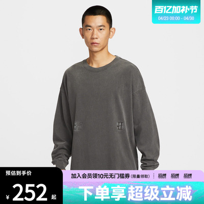 NIKE耐克男子德文布克篮球运动休闲印花圆领短袖T恤IH5086-010