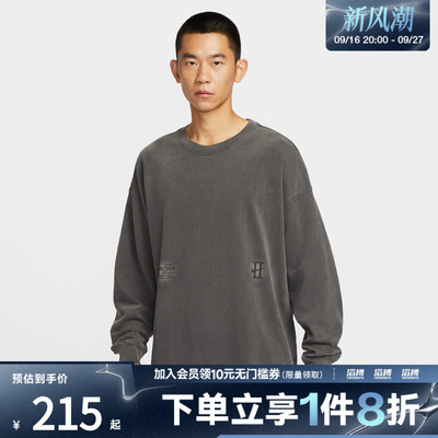 NIKE耐克男子德文布克篮球运动休闲印花圆领短袖T恤IH5086-010