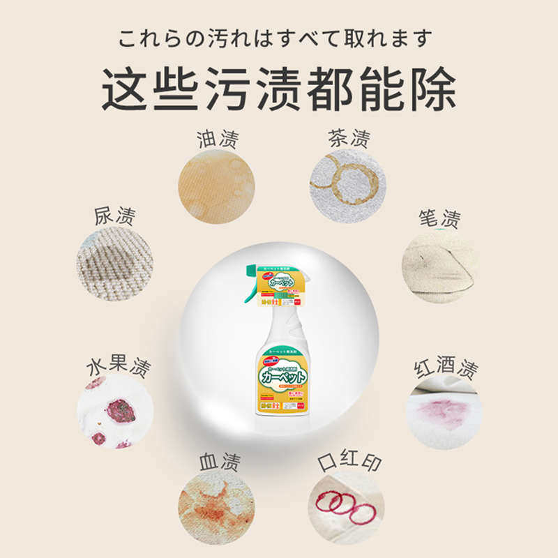地毯清洁神器清洁剂地毯清洗神器免水洗清洗地毯沙发床垫免洗干洗