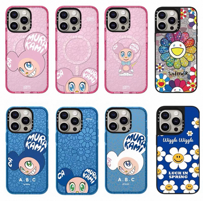 CALG村上隆太阳花苹果手机壳iphone11 12 13 14 15 16 17promax新款外壳高级感小众磁吸2025网红爆款