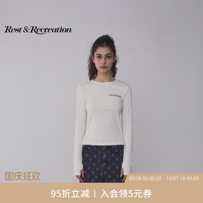 RR官方秋季刺绣条纹长袖T恤